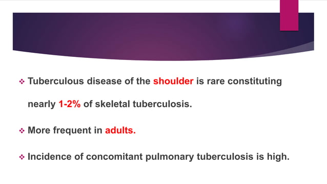 TB shoulder,elbow,wrist,short tubular bones(fingers,toes) | PPTX