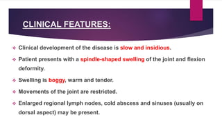 TB shoulder,elbow,wrist,short tubular bones(fingers,toes) | PPTX
