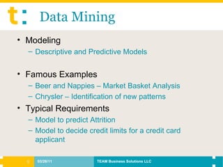 TBSL - Business Intelligence | PPT | Business | Business and Finance