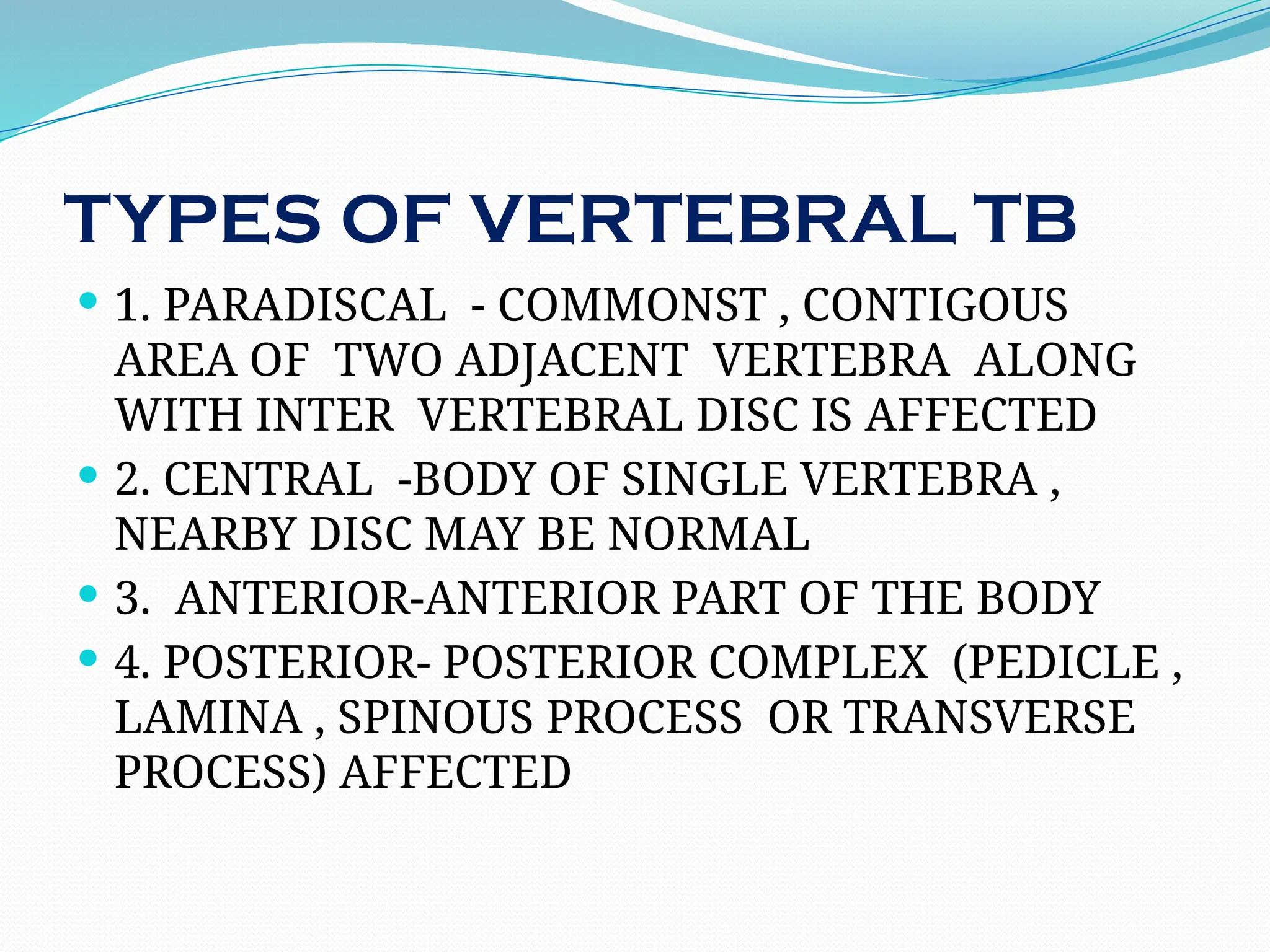 tuberculosis of spine powerpoint presentation | PPTX