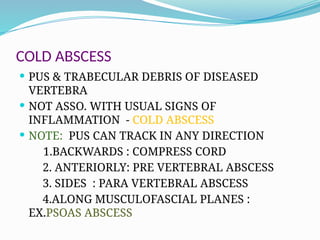 tuberculosis of spine powerpoint presentation | PPTX