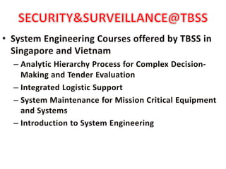 TBSS in security and surveillance | PPTX