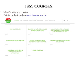 TBSS Training and Courses in Defense Technology | PPTX