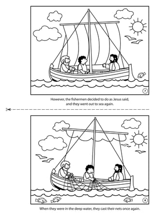 Jesus Miraculous Catch Of Fish Coloring Pages