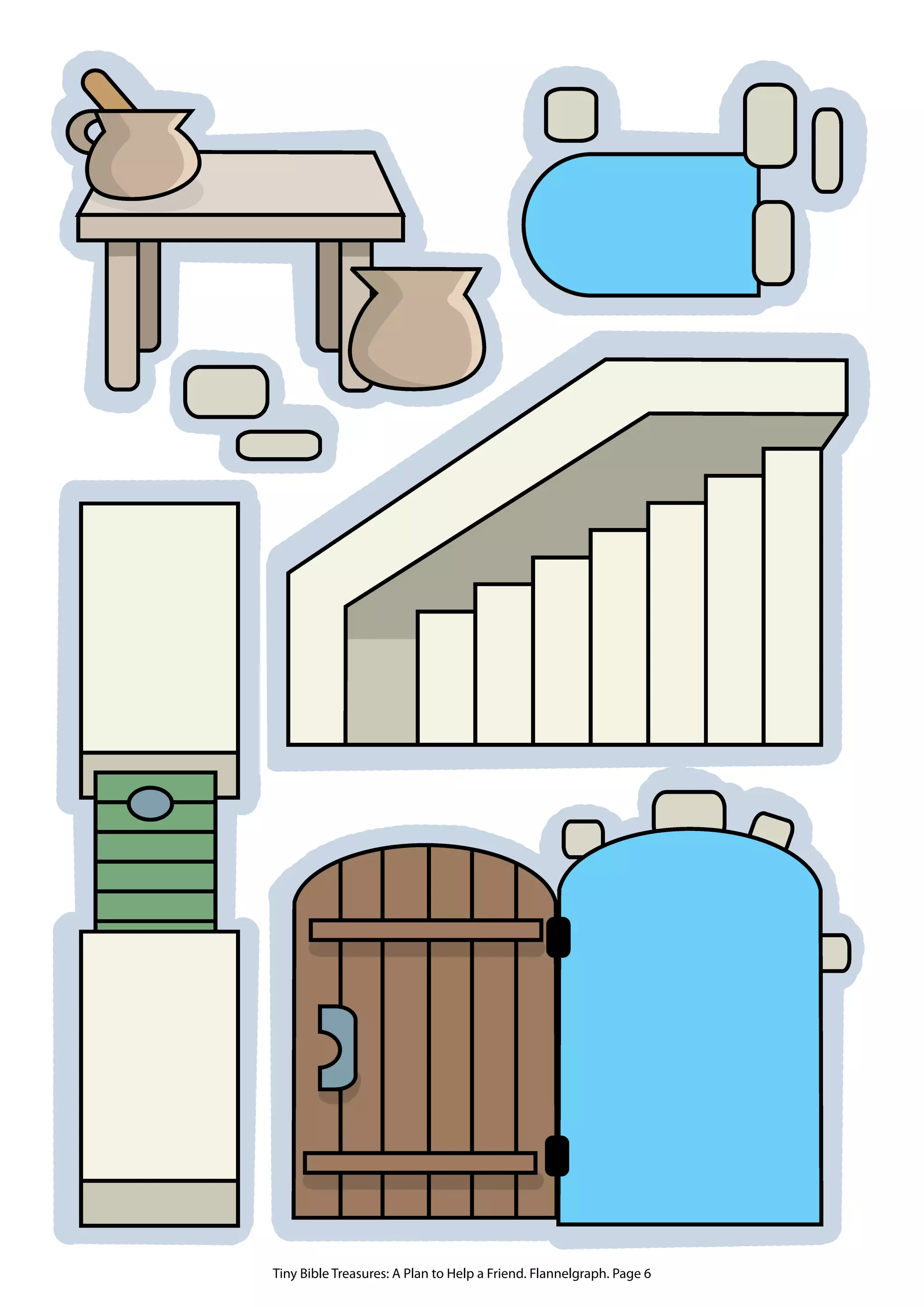 Color Flannelgraph: A Plan to Help a Friend | PDF