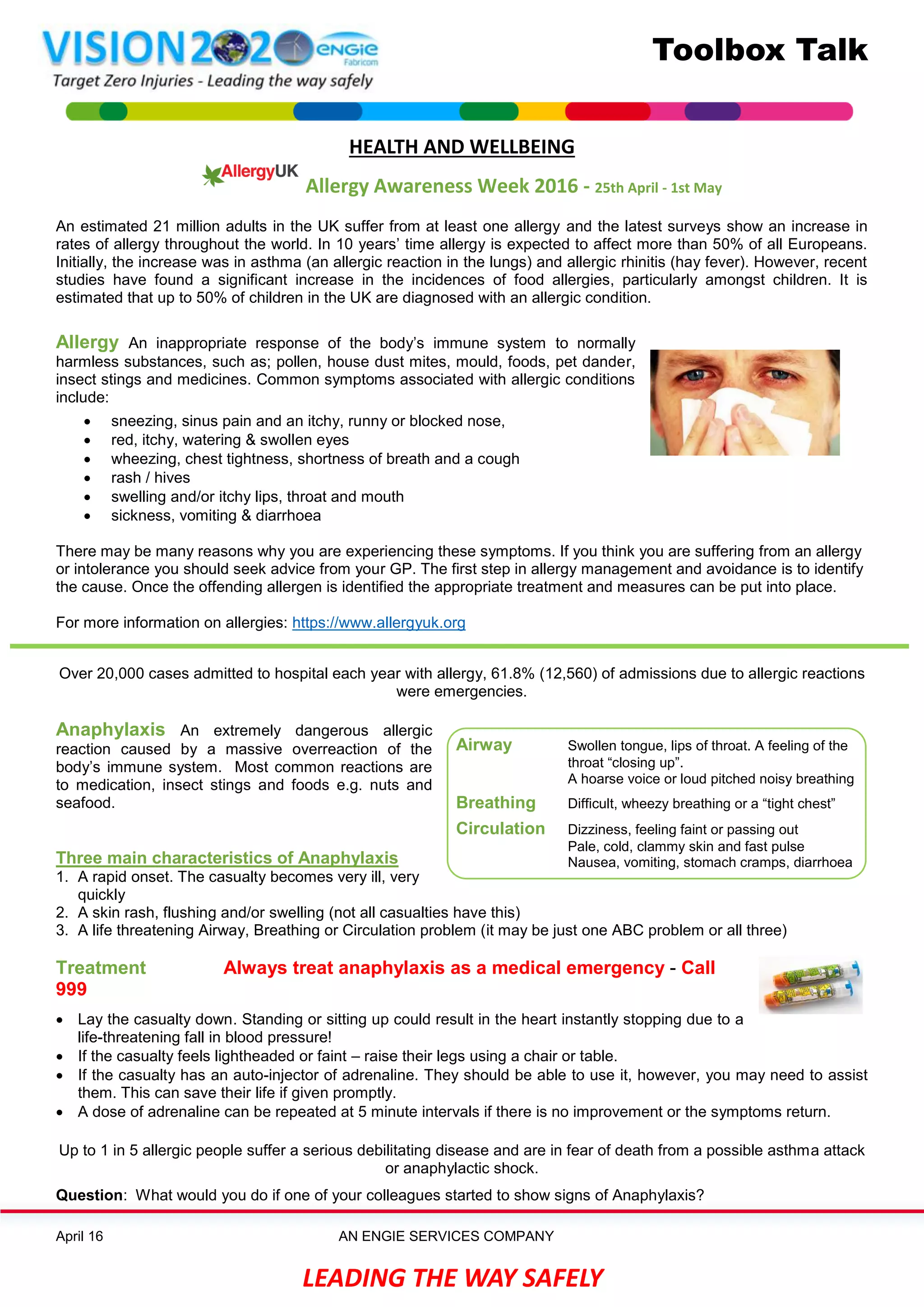 Tbt allergy awareness | PDF