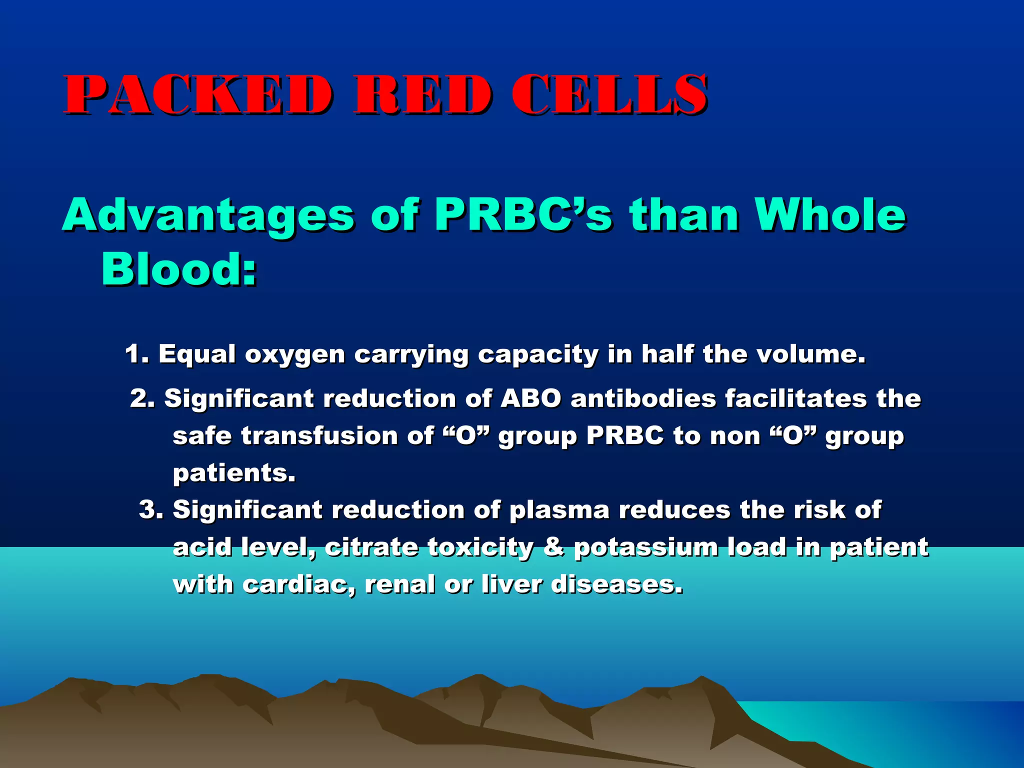 Lecture on Blood component therapy | PPT
