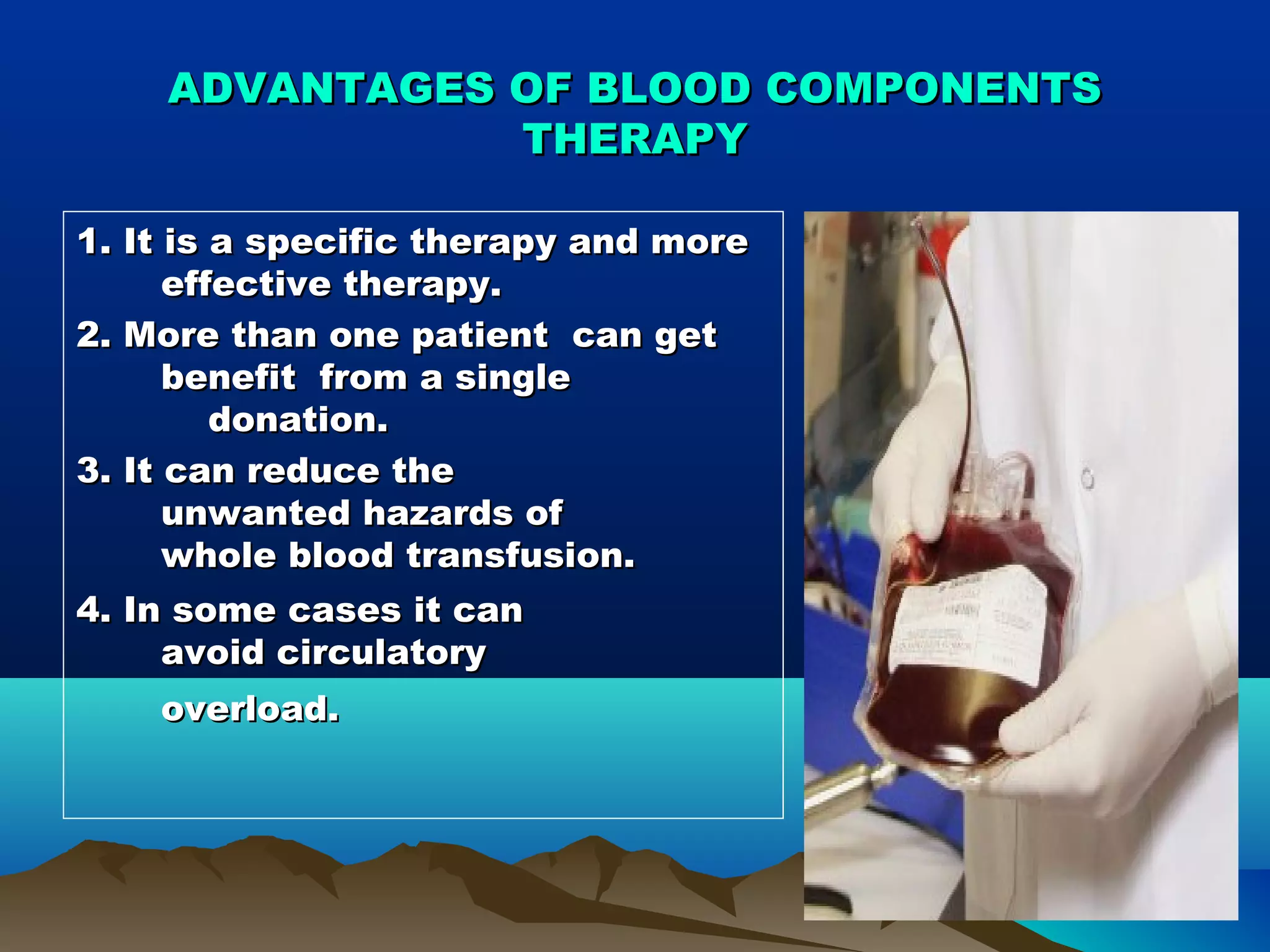 Lecture on Blood component therapy | PPT