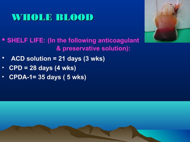 Lecture on Blood component therapy | PPT