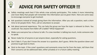 How to give effective tool box talk | PPTX