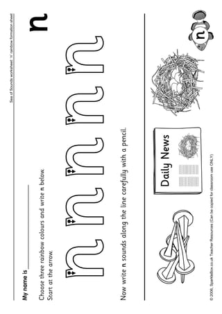 Worksheets N n | PDF