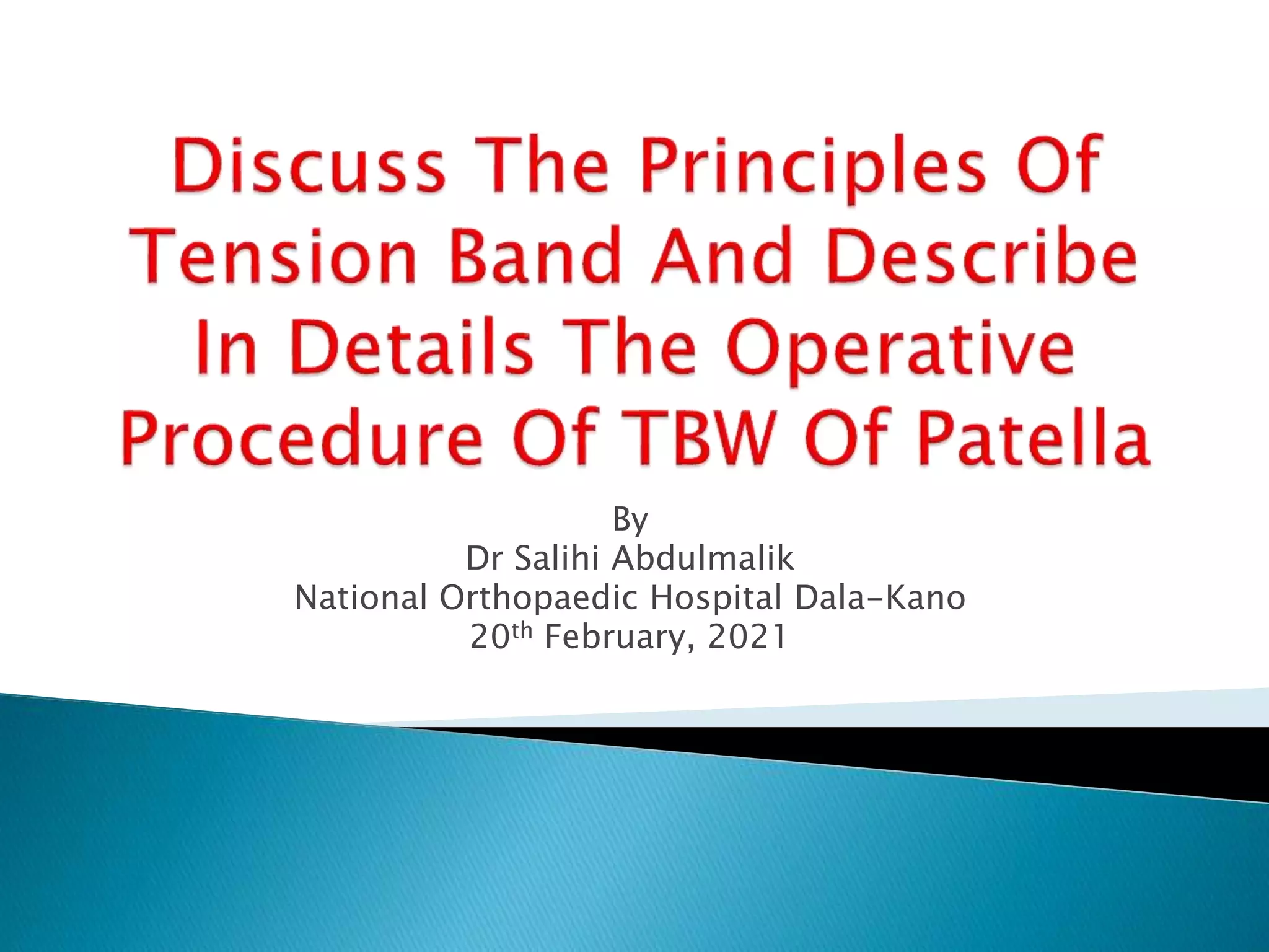 PATELLA TBW | PPTX