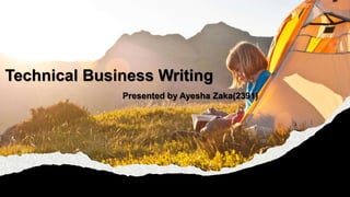 Technical Business Writing | PPT