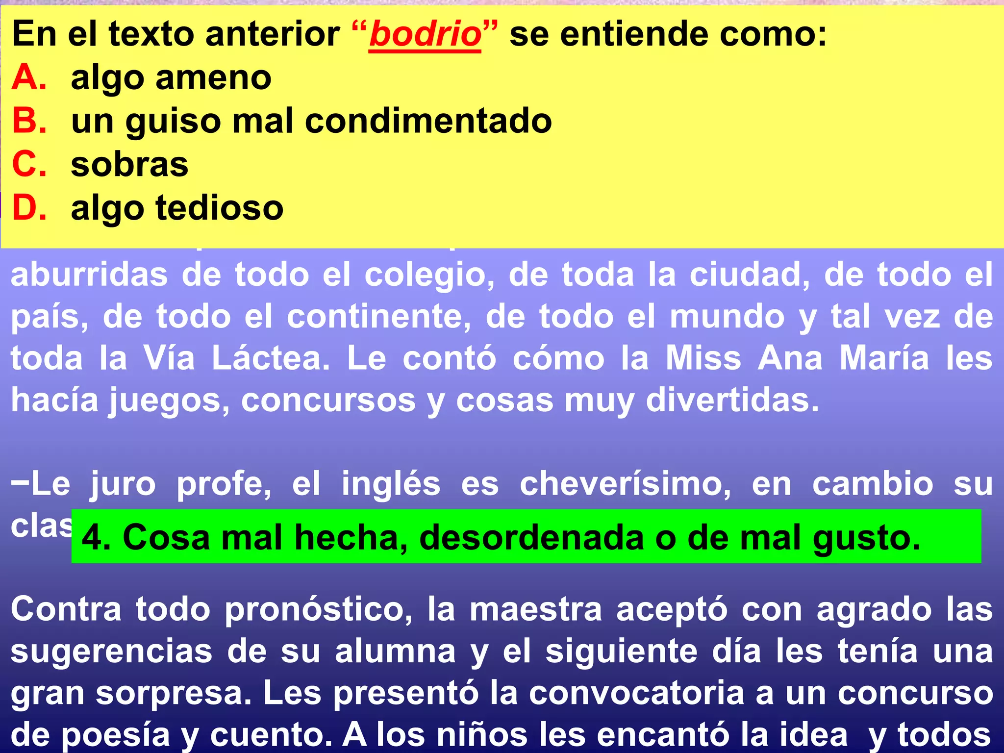 Significado contextual | PPTX | Poetry | Books and Literature