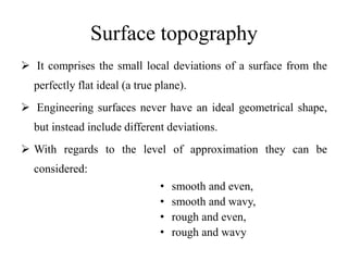 surface topography | PPTX