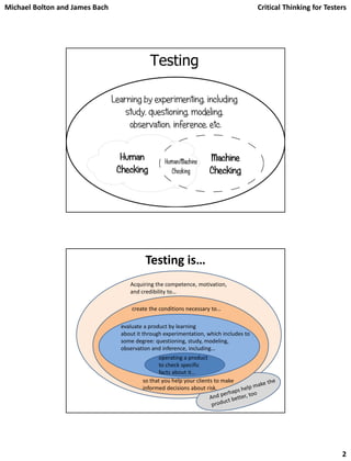 Critical Thinking for Software Testers | PDF
