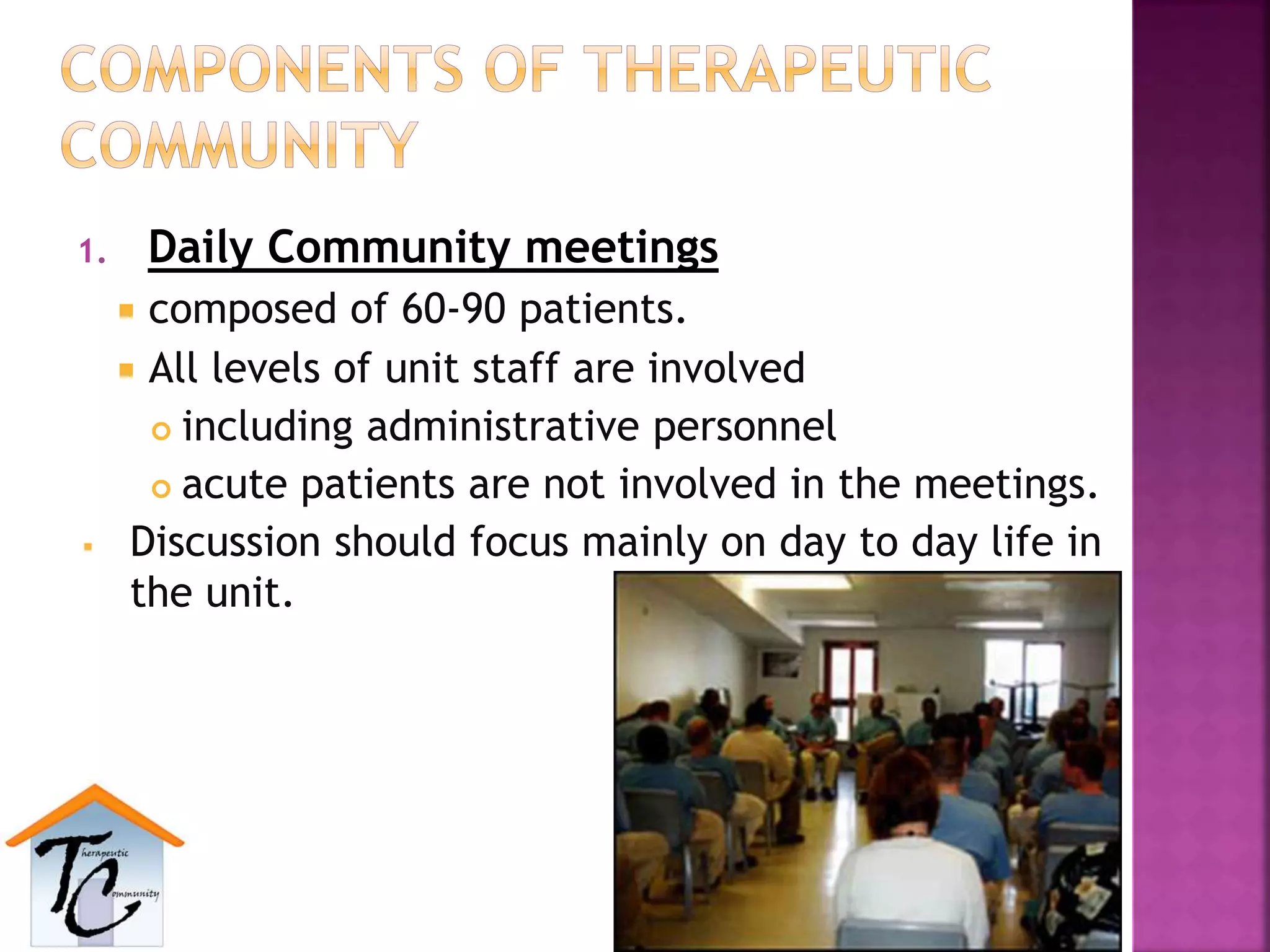 Therapeutic community | PPTX