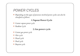 Power Cycles and power plants | PDF