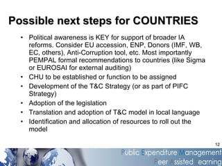 PEMPAL: Training & Certification of Internal Audit | PPT