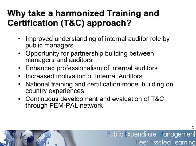 PEMPAL: Training & Certification of Internal Audit | PPT