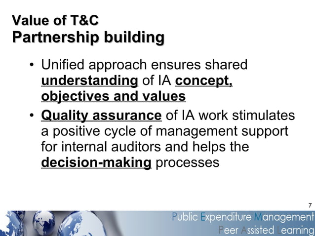 PEMPAL: Training & Certification of Internal Audit | PPT