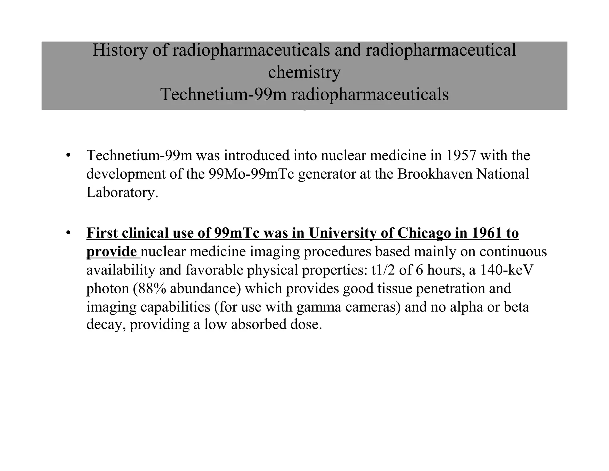 Practical Aspect of Tc 99m radiopharmaceuticals | PDF