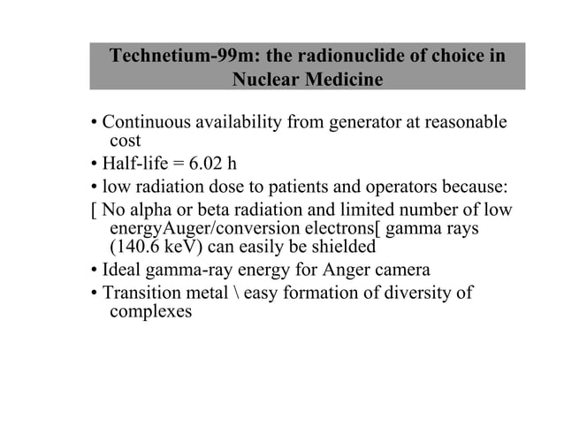 Practical Aspect of Tc 99m radiopharmaceuticals | PDF