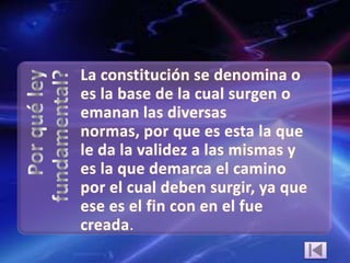 ¿Qué es una constitución? | PPTX