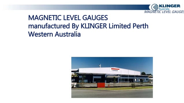 Tc klinger magnetic level gauge principles and application rev 2 c | PPTX