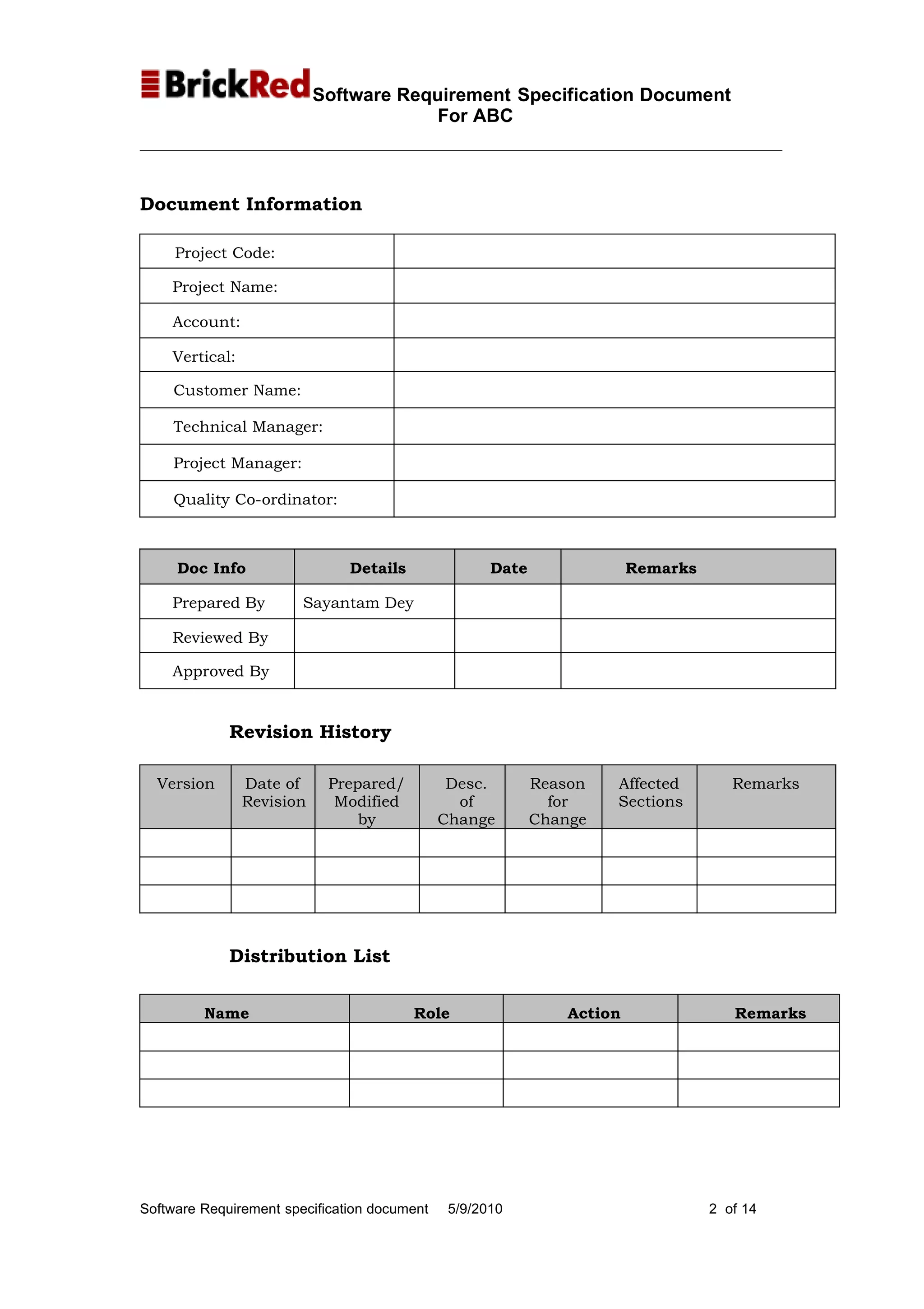 Tc Management Srs | DOC