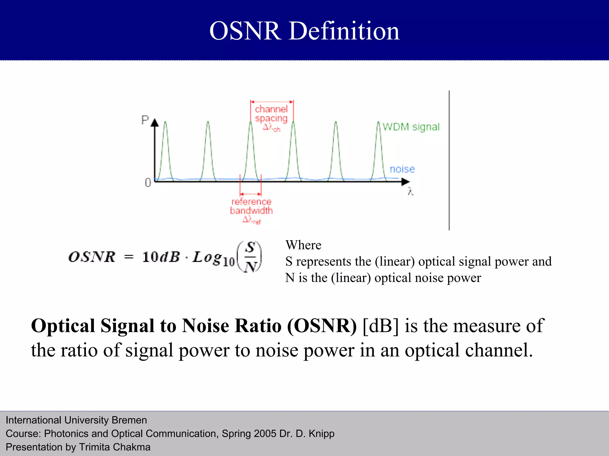 Tc optical-signal-to-noise-ratio-osnr | PDF