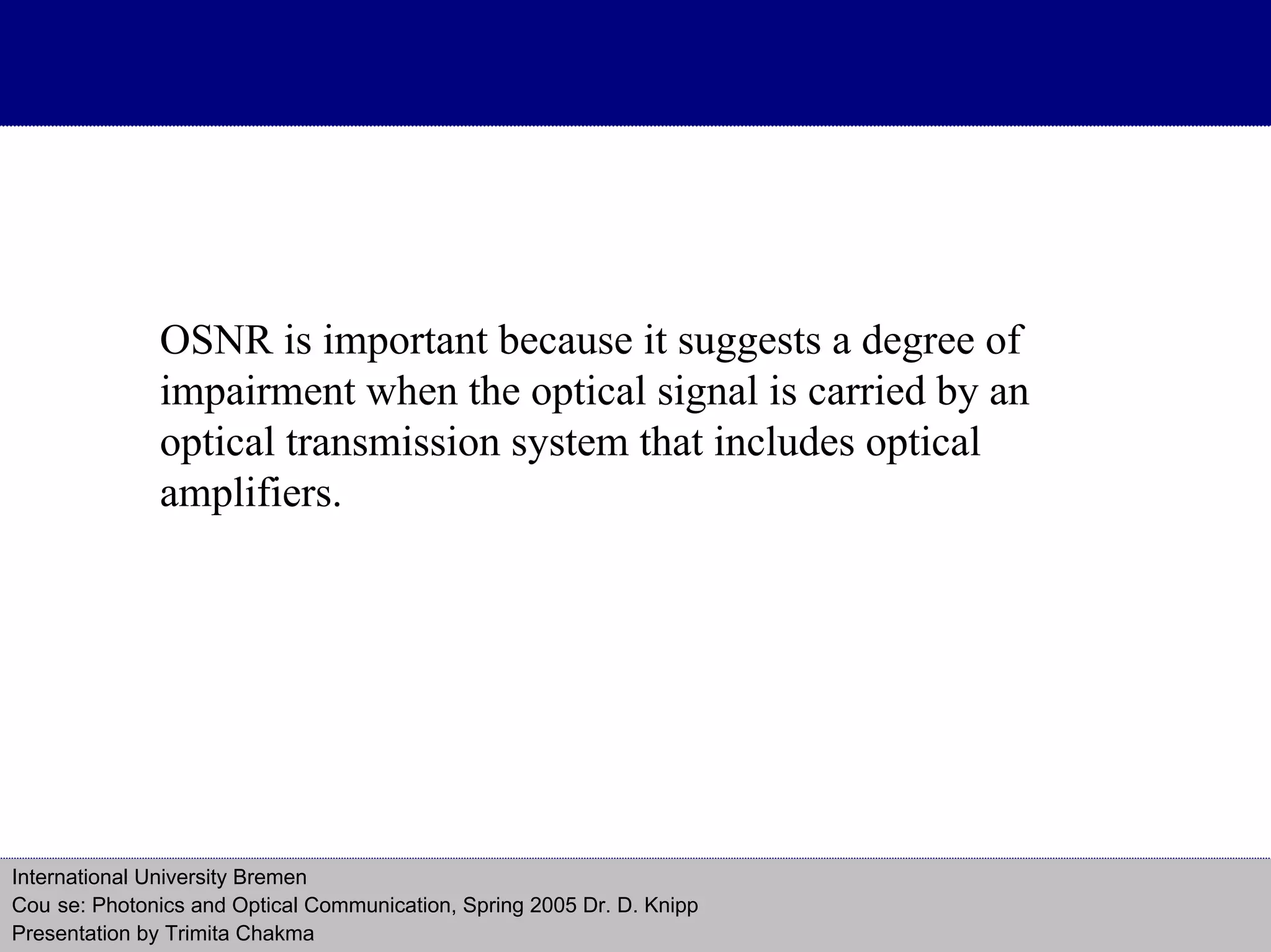 Tc optical-signal-to-noise-ratio-osnr | PDF