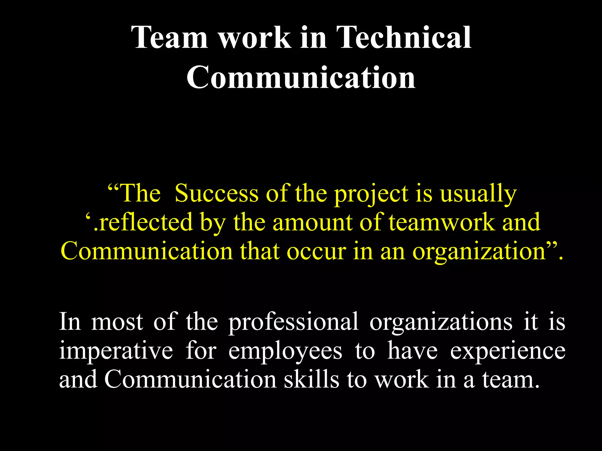 Technical writing team | PPT