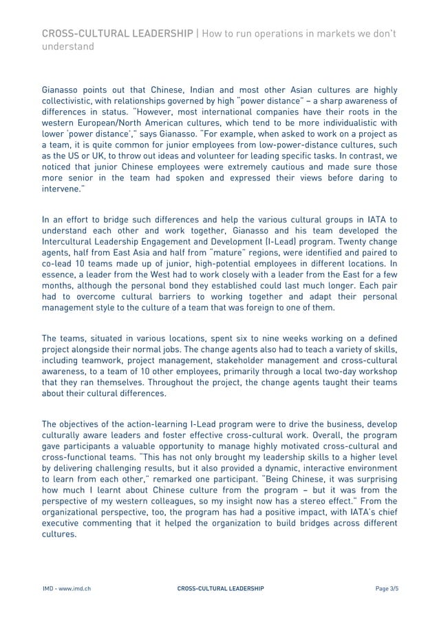 CROSS-CULTURAL LEADERSHIP | PDF | Business Travel | Travel Type