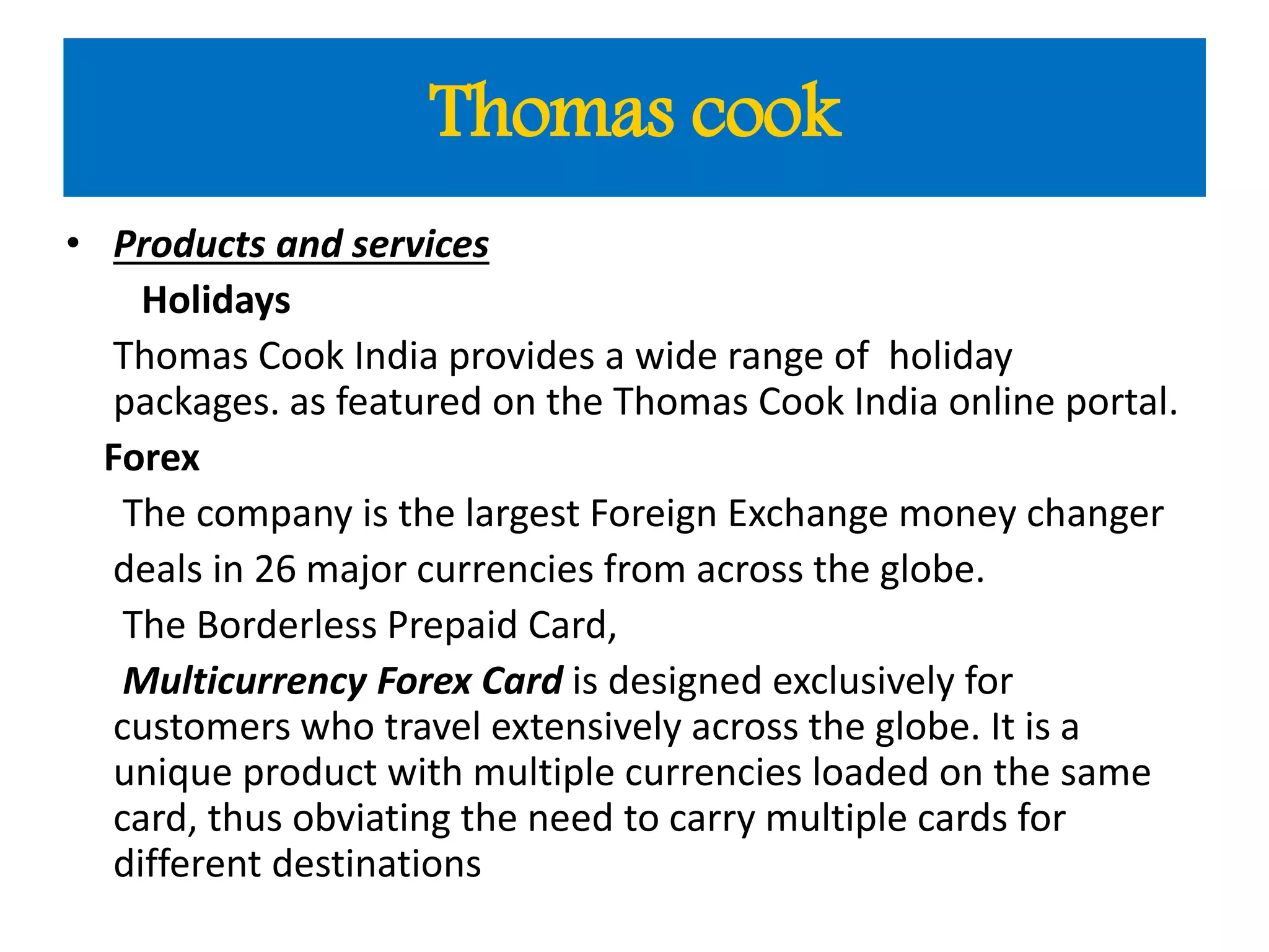 Thomas cook India | PPTX