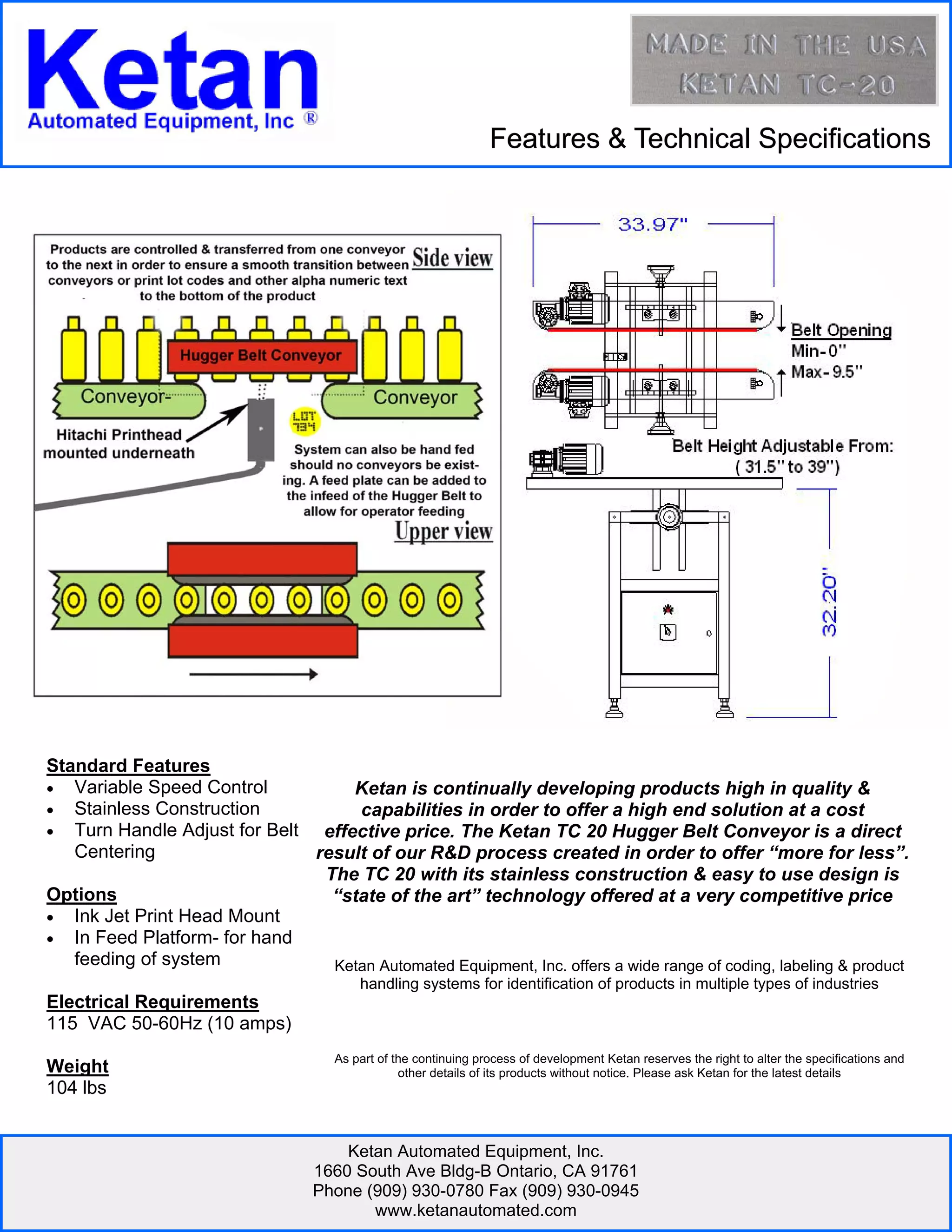 Tc 20 hugger | PDF