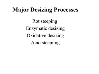 All steps of preparation of fabric for dyeing. | PPT