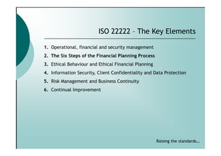 TC68 Amsterdam - ISO 22222 Presentation | PDF