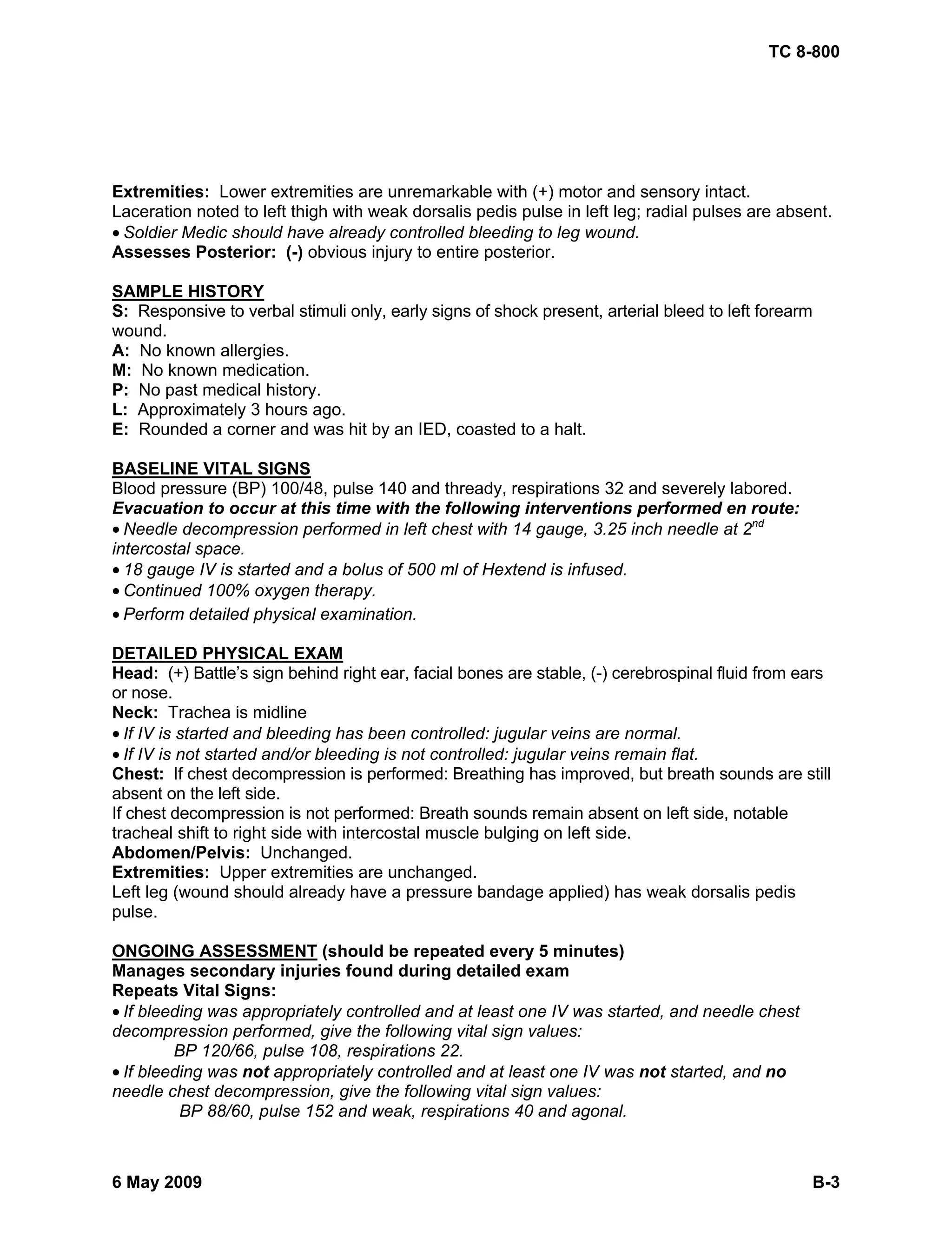 Tc8 800 medic cmast 2009 | PDF | First Aid | Injuries