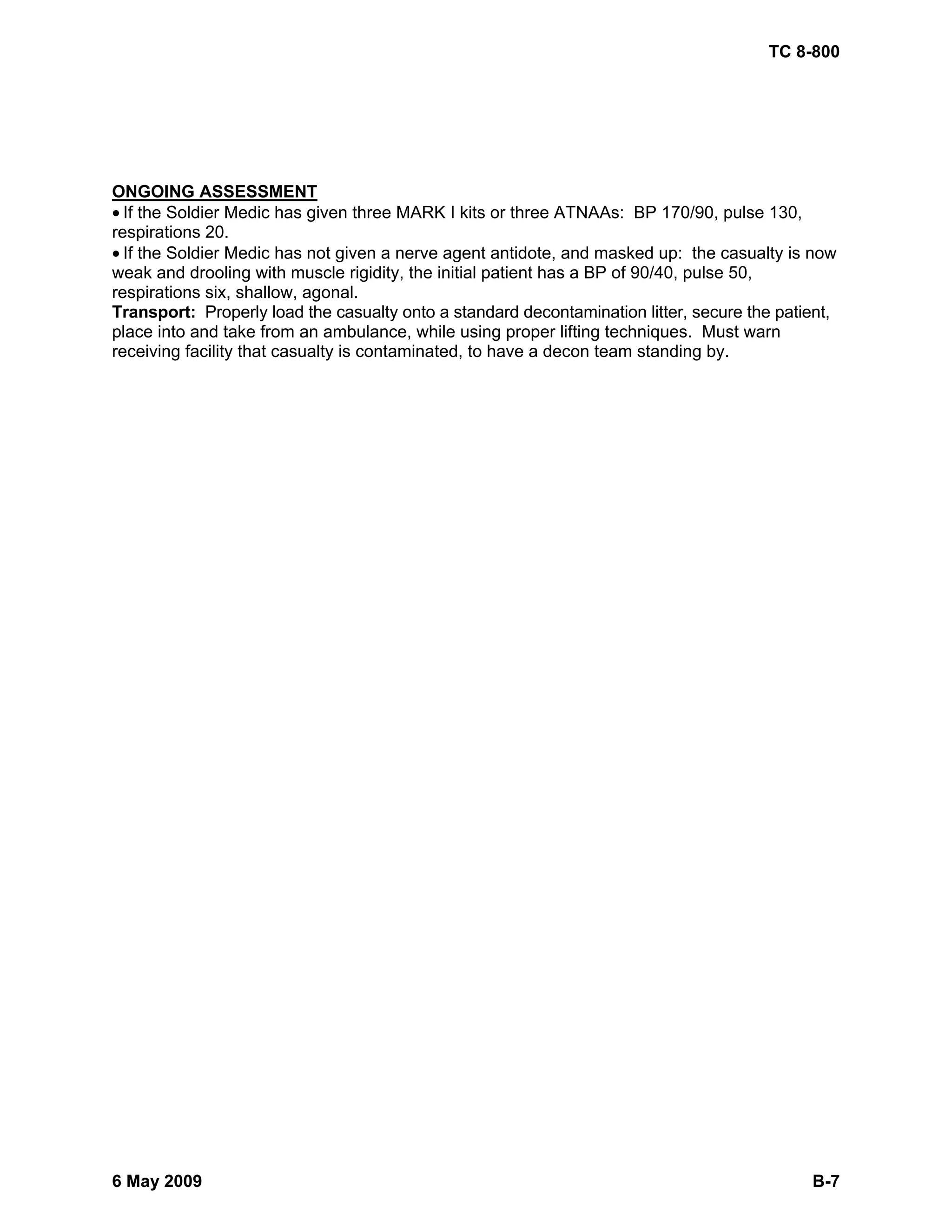 Tc8 800 medic cmast 2009 | PDF | First Aid | Injuries