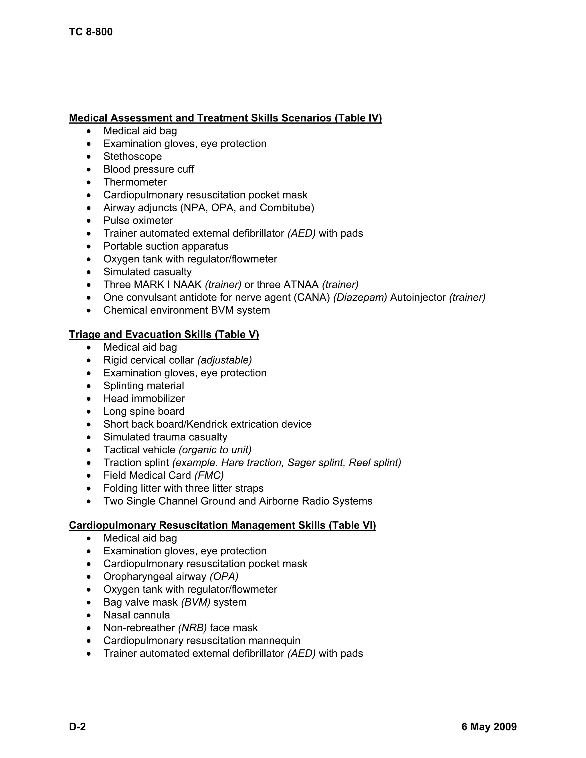 Tc8 800 medic cmast 2009 | PDF | First Aid | Injuries