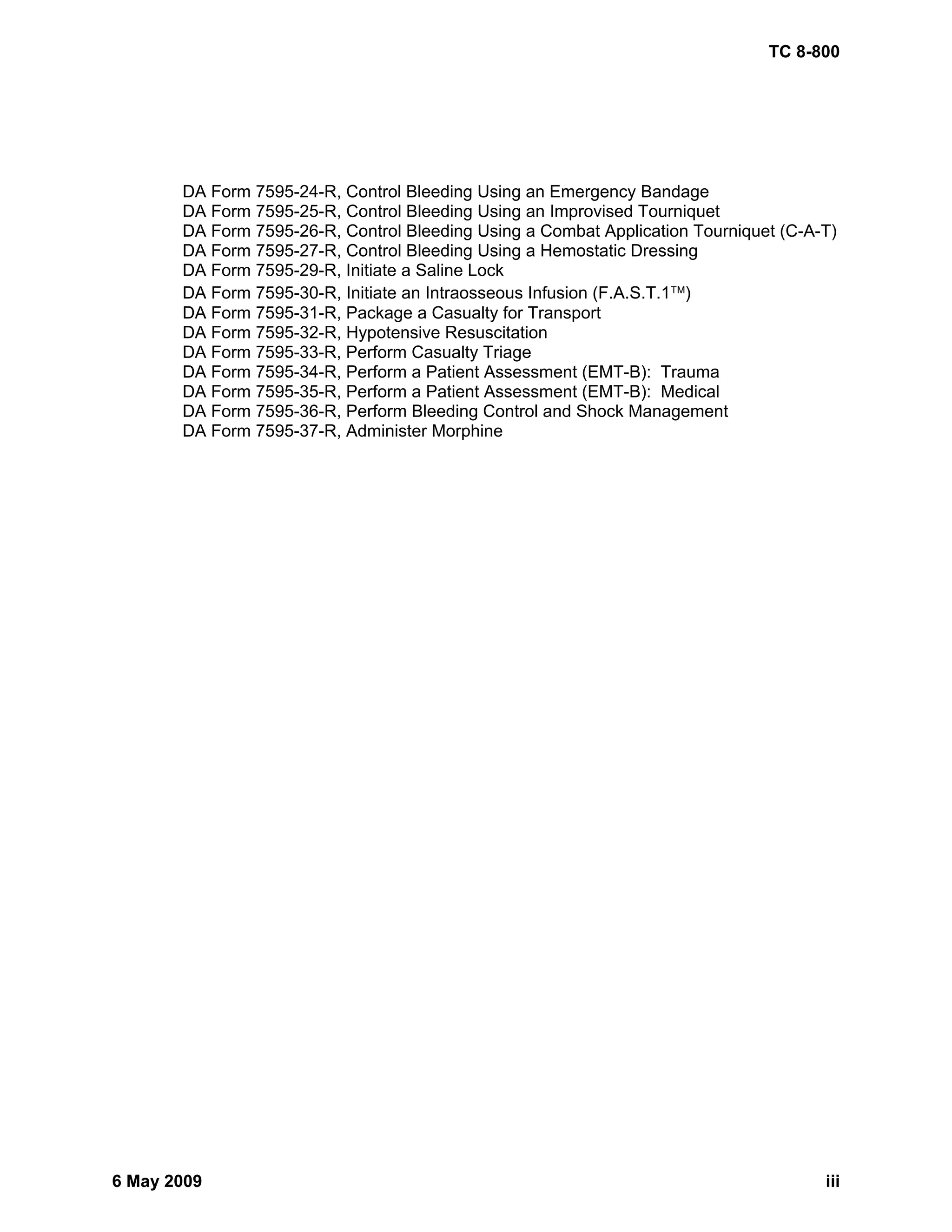 Tc8 800 medic cmast 2009 | PDF | First Aid | Injuries