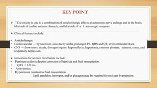 Tricyclic antidepressants poisoning PowerPoint | PPTX