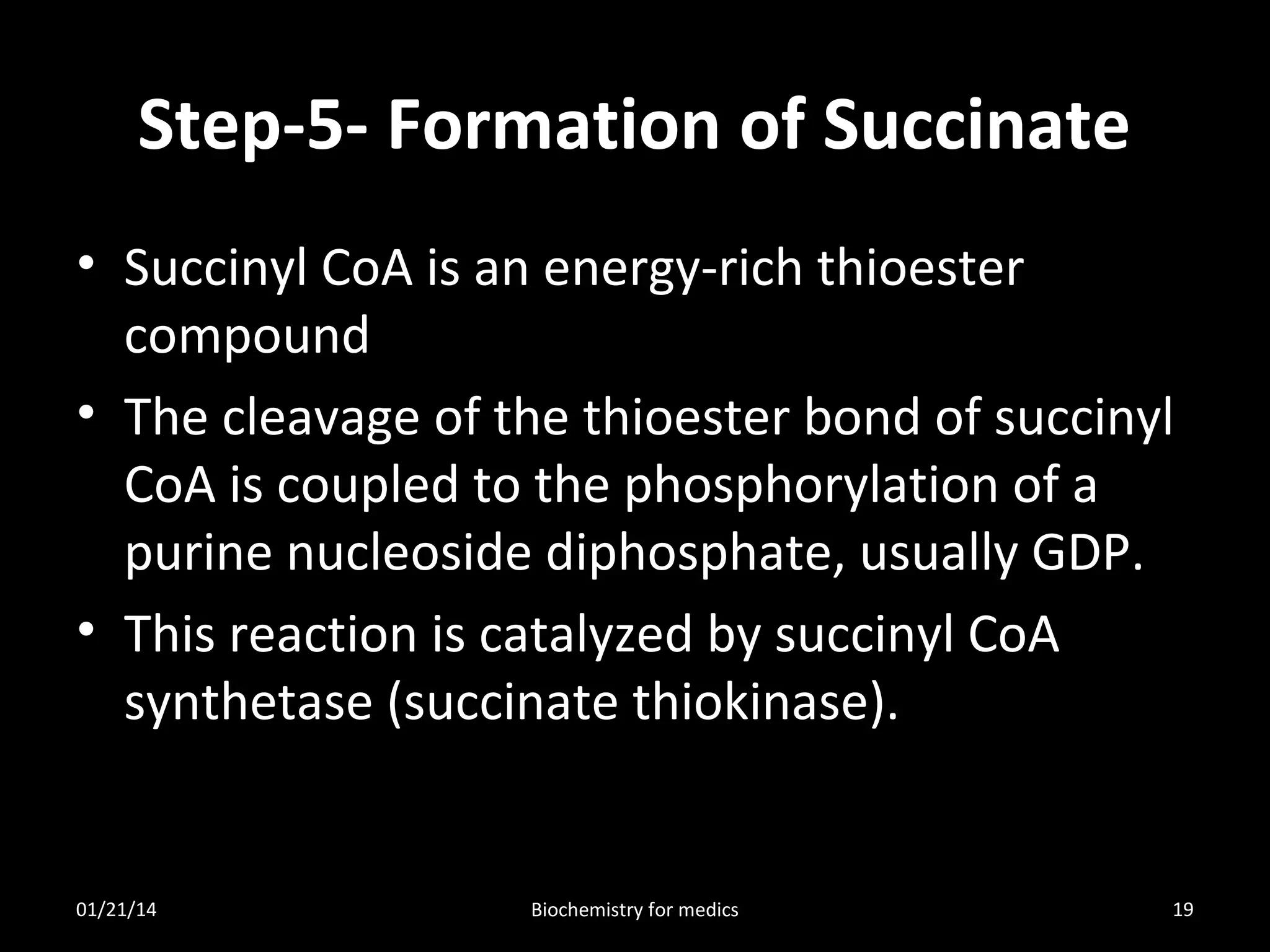 TCA cycle- steps, regulation and significance | PPT