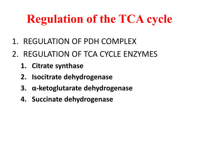 TCA cycle/Krebs cycle/Citric acid cycle | PPTX | Endocrine and ...