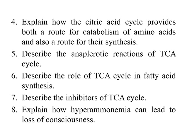 TCA cycle/Krebs cycle/Citric acid cycle | PPTX | Endocrine and ...