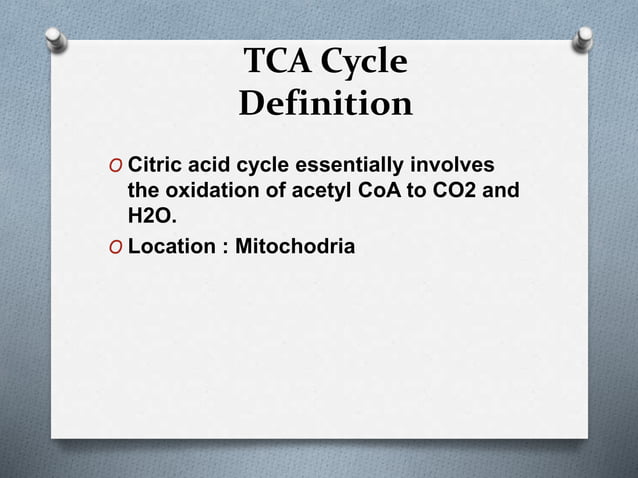 TCA Cycle or Krebs cycle - Energtics ,Regulation | PPT | Free Download