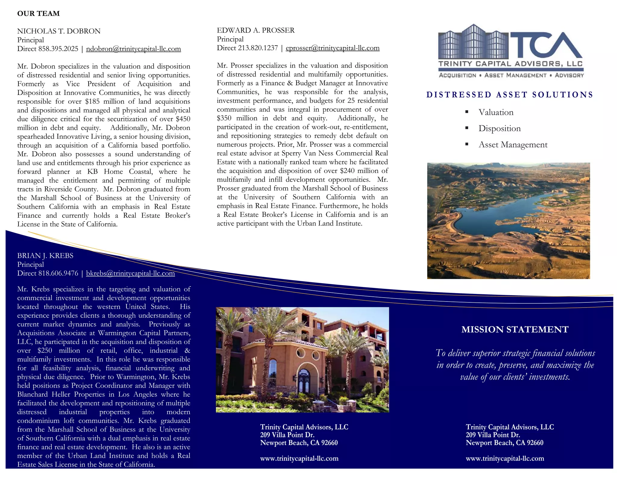 Trinity Capital Advisors- Company Brochure | PDF