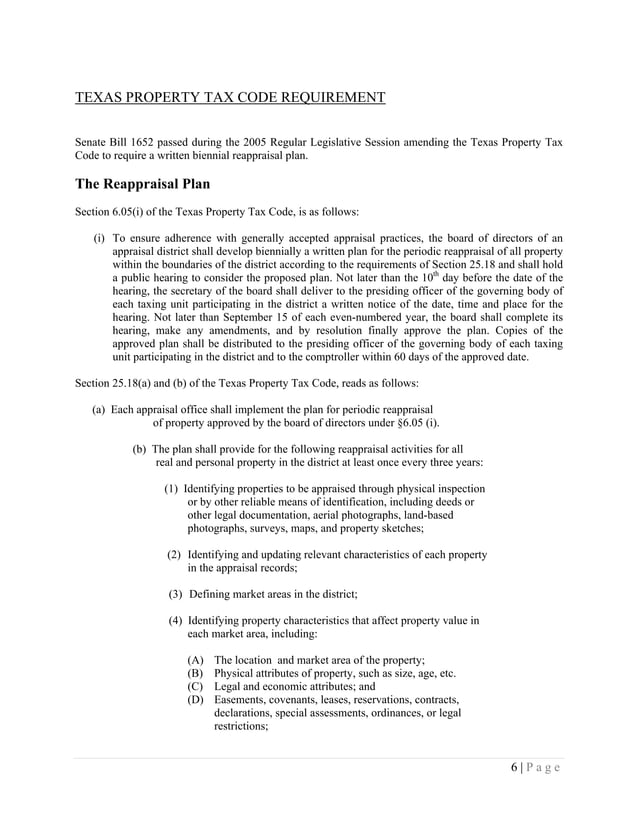 TCAD - Travis Central Appraisal District reappraisal plan 2015 - 2016 ...