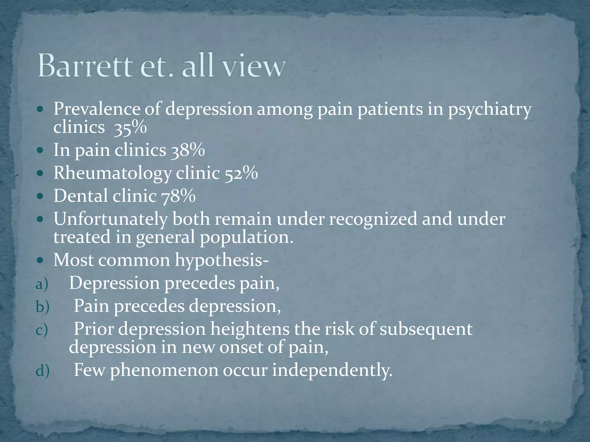 Role of Tricyclic AntiDepressant to break the Triad of Depression ...